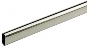 Brushed Nickel 18" Closet Rod Pack (2 rods) - Closet Cabinets Salt Oak ...