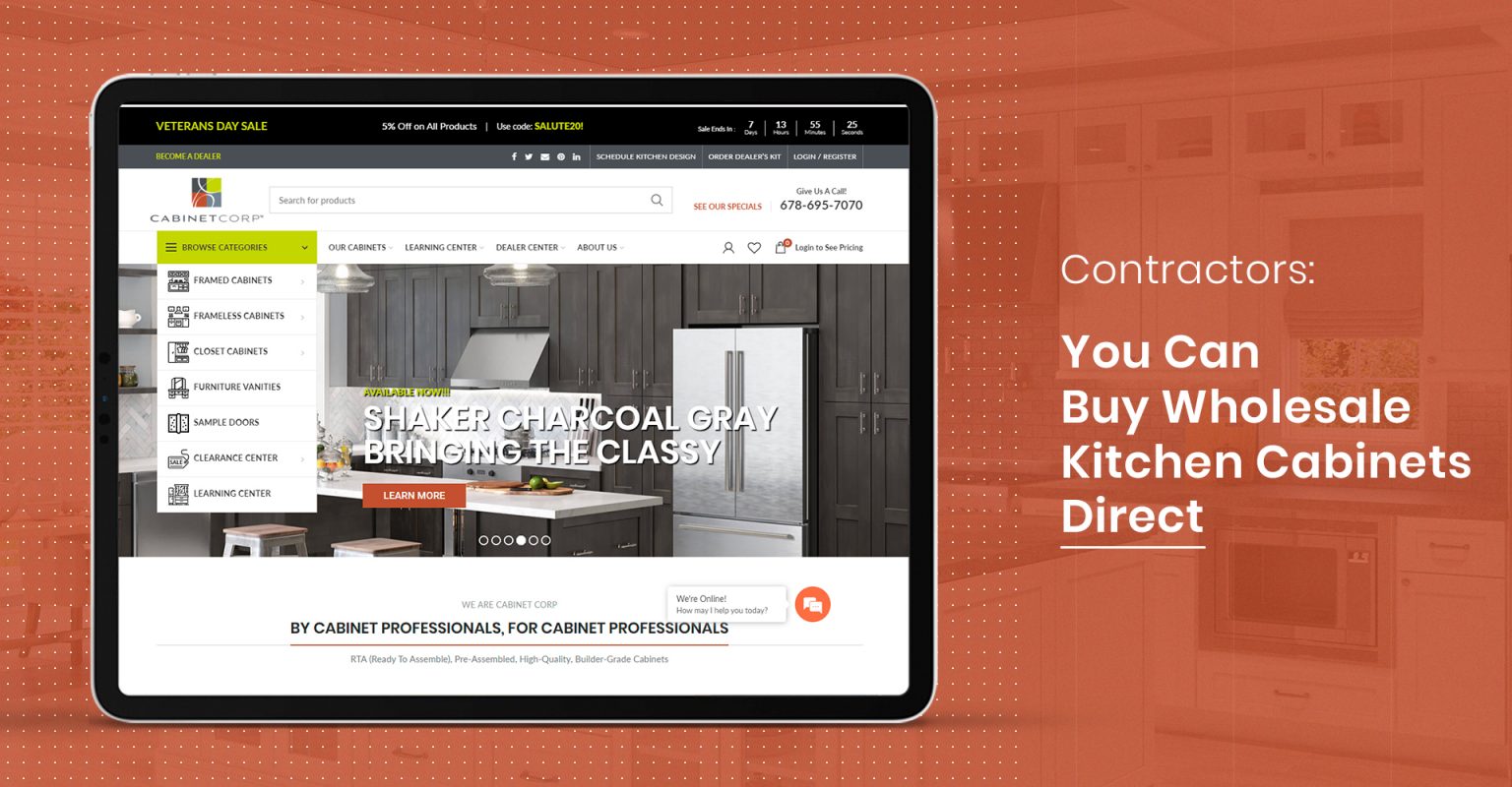 Contractors: You Can Buy Wholesale Kitchen Cabinets Direct | CabinetCorp